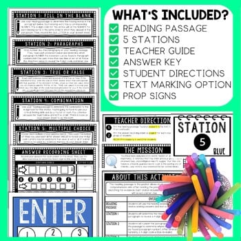 Titan Gods Ancient Greece Escape Room Stations - Reading Comprehension ...