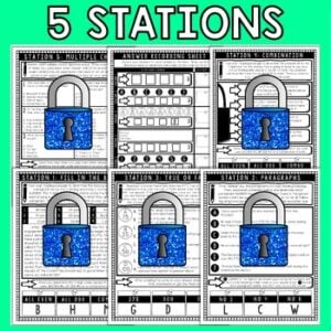 Thomas Paine Escape Room Stations - Reading Comprehension Activity ...