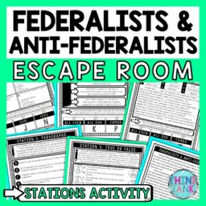 Federalists & Anti-Federalists Escape Room Stations - Reading ...