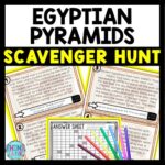 Egyptian Pyramids Scavenger Hunt Reading Comprehension Activity ...
