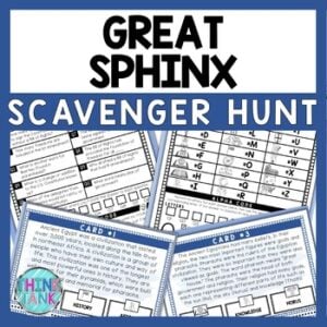 Great Sphinx Scavenger Hunt - Reading Comprehension Activity - Ancient ...