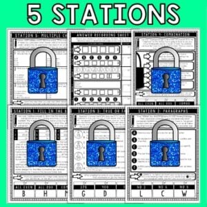 Leonardo da Vinci Escape Room Stations - Reading Comprehension Activity ...