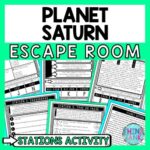 Saturn Escape Room Stations - Reading Comprehension Activity - Solar ...