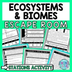 Ecosystems and Biomes Escape Room Stations - Reading Comprehension ...