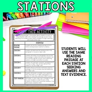 Benjamin Franklin Escape Room Stations - Reading Comprehension Activity ...