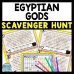Egyptian Gods Scavenger Hunt Reading Comprehension Activity - Ancient ...