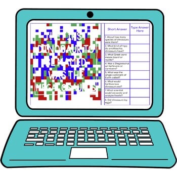 Dinosaurs Secret Message Activity for Google Sheets™ - Think Tank Teacher