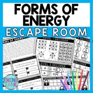 Forms of Energy Escape Room - Task Cards - Reading Comprehension ...