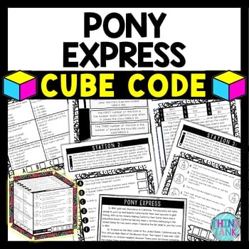 Pony Express Cube Stations - Reading Comprehension Activity - Think ...