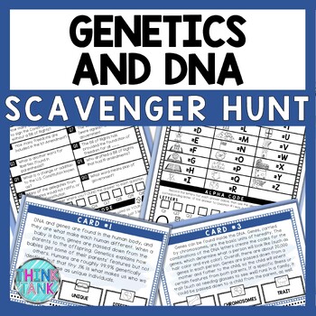 Genetics and DNA Scavenger Hunt - Reading Comprehension Activity ...