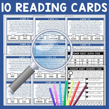 Genetics and DNA Scavenger Hunt - Reading Comprehension Activity ...