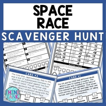 Space Race Scavenger Hunt - Reading Comprehension Activity - Cold War ...