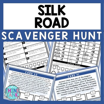 Silk Road Scavenger Hunt - Reading Comprehension Activity - Ancient ...