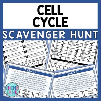 Cell Cycle Scavenger Hunt - Reading Comprehension Activity - Think Tank ...