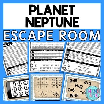 Planet Neptune ESCAPE ROOM - Reading Comprehension Activity - Solar ...