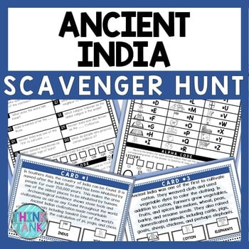 Ancient India Scavenger Hunt - Reading Comprehension Activity - Think ...